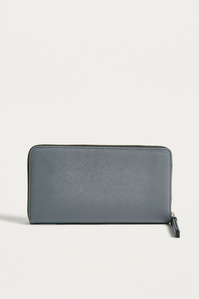 Calvin Klein Marissa Steel Grey Zip-Around Wallet | Urban Outfitters UK