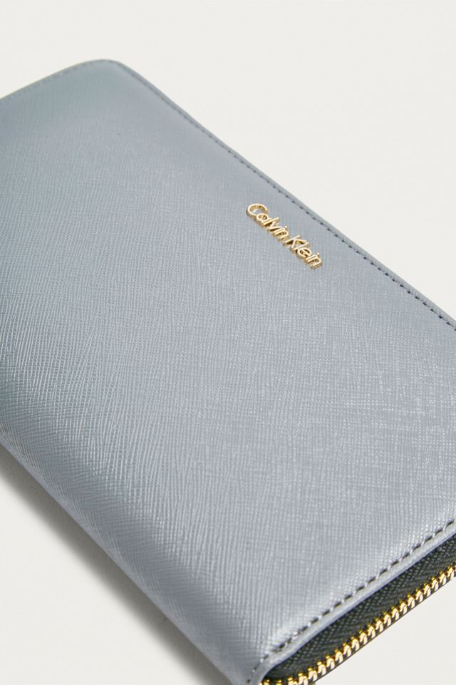 Calvin Klein Marissa Steel Grey Zip-Around Wallet | Urban Outfitters UK