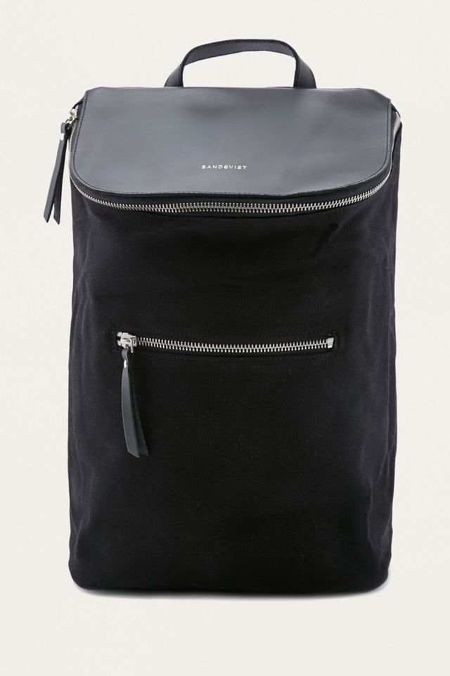 Sandqvist Mika Small Black Backpack | Urban Outfitters UK