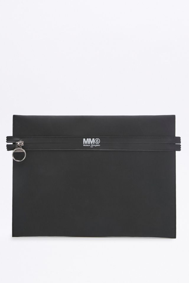 MM6 Black Rubber Pouch | Urban Outfitters UK
