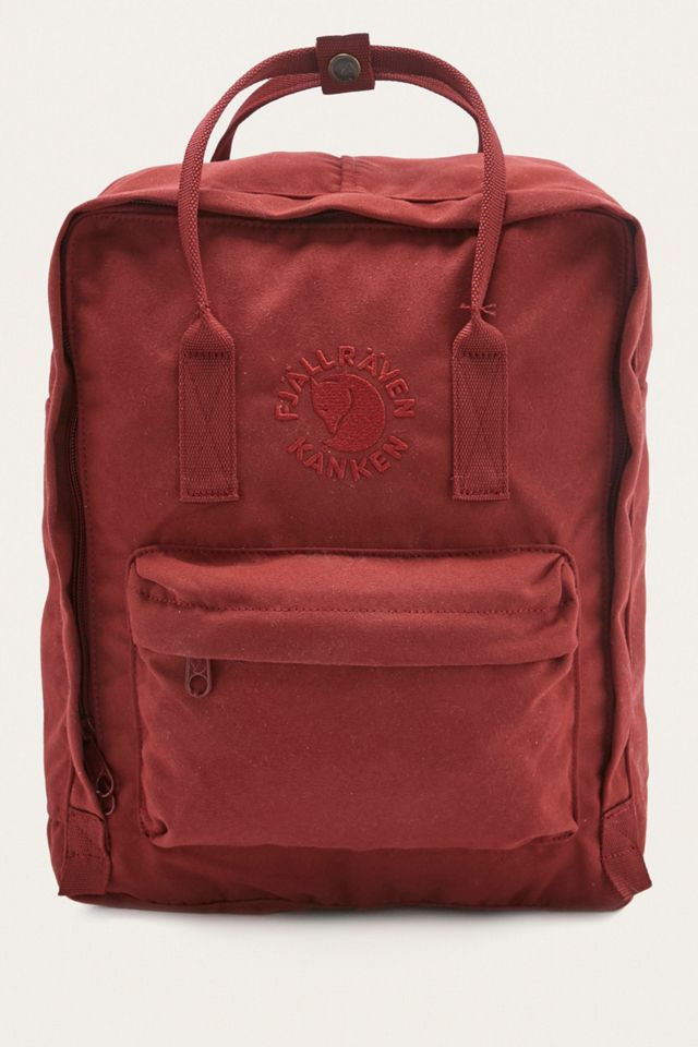 Fjallraven Re-Kanken Oxblood Red Backpack | Urban Outfitters UK