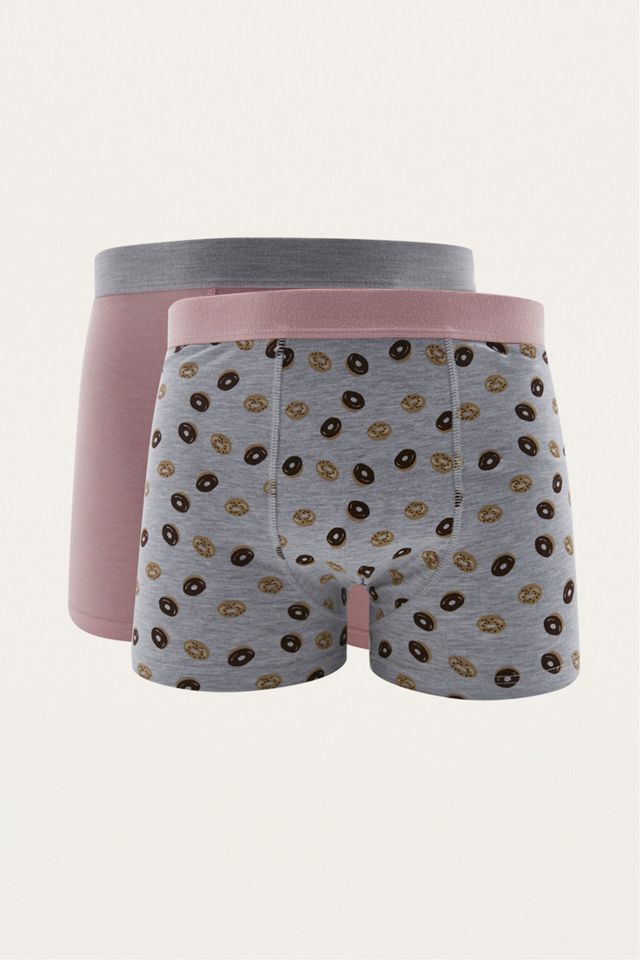 UO Grey Donut Boxer Trunks Pack | Urban Outfitters UK