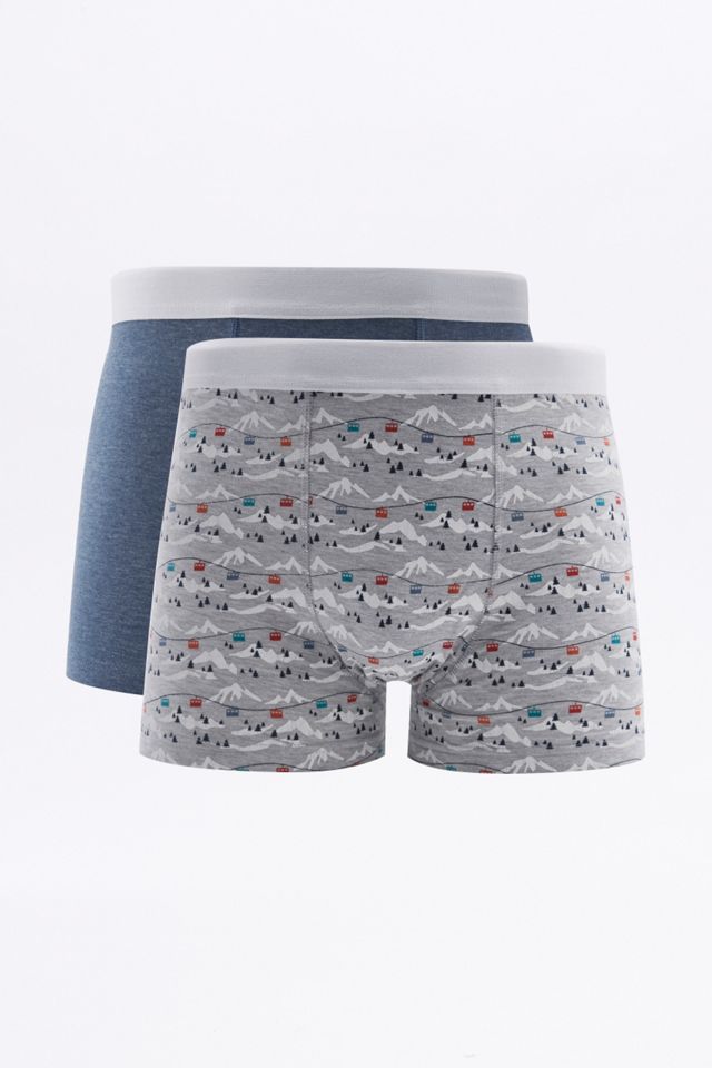 Urban Outfitters Cable Car Boxer Trunks Pack | Urban Outfitters UK
