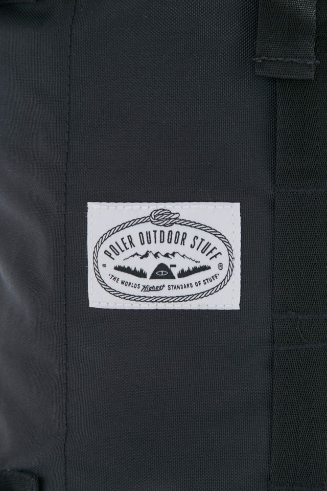 Poler Outdoor Stuff Classic Rolltop Black Backpack | Urban Outfitters UK