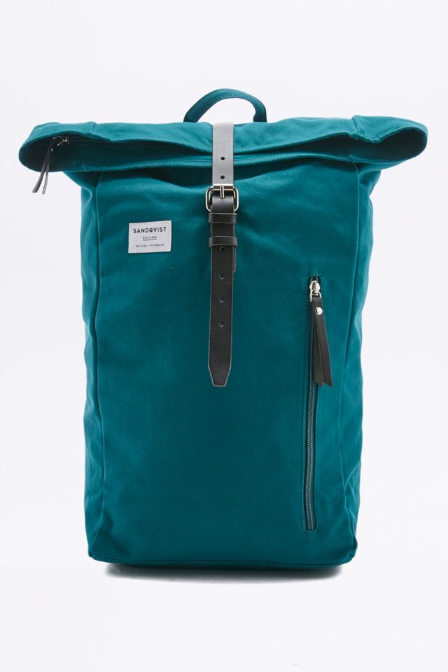 Sandqvist Dante Blue Rolltop Backpack | Urban Outfitters UK