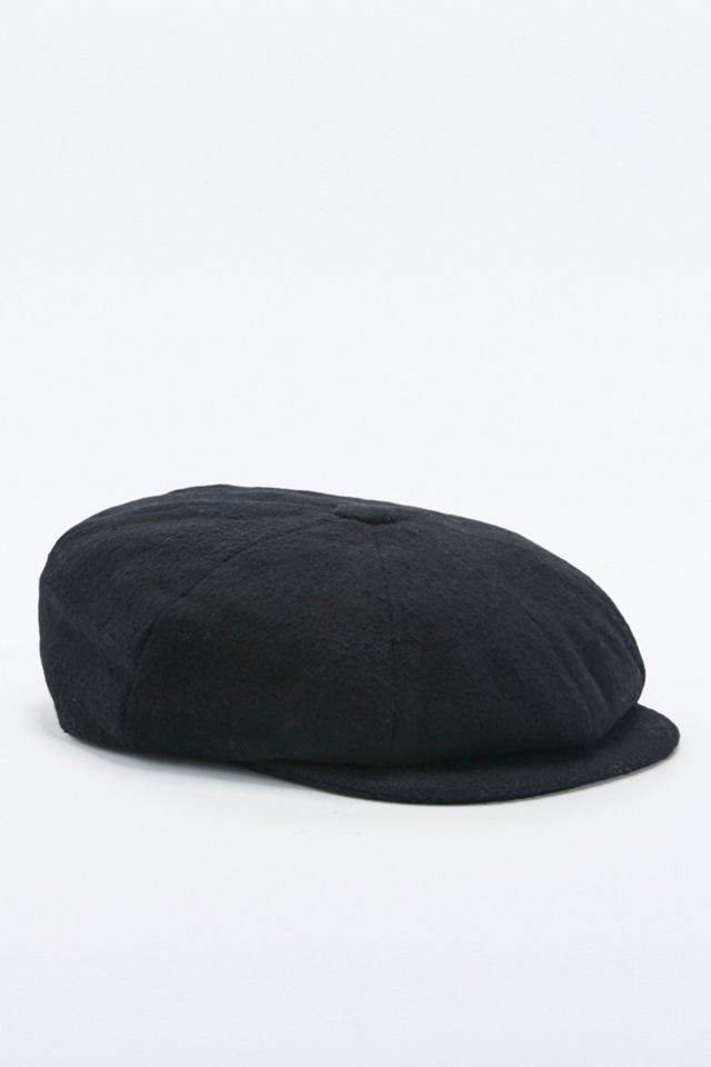 Christy's and Co. Baker Boy Black Molten Wool Hat | Urban Outfitters UK