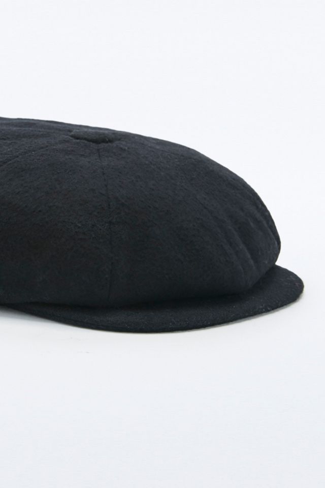 Christy's and Co. Baker Boy Black Molten Wool Hat | Urban Outfitters UK