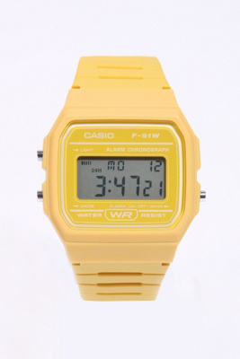 Casio Casual Yellow Digital Watch | Urban Outfitters UK