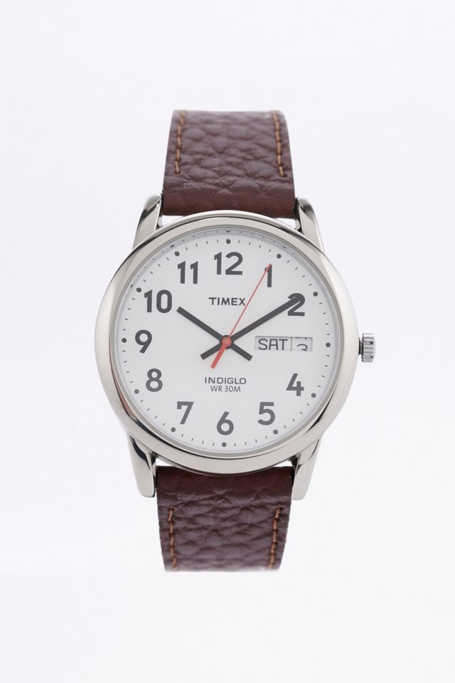 Timex Brown Leather Strap Watch | Urban Outfitters UK