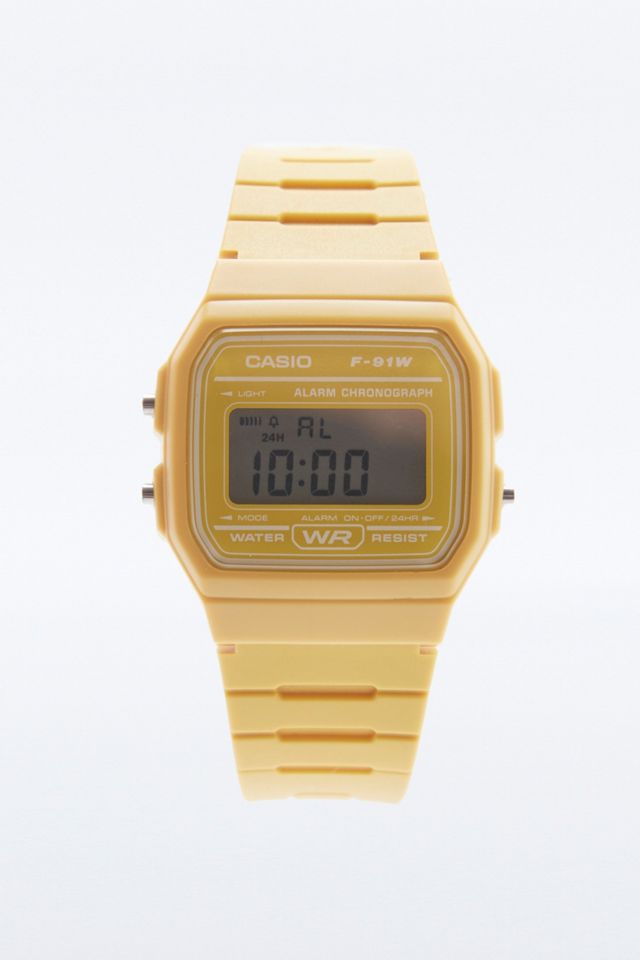 Casio Casual Yellow Digital Watch | Urban Outfitters UK